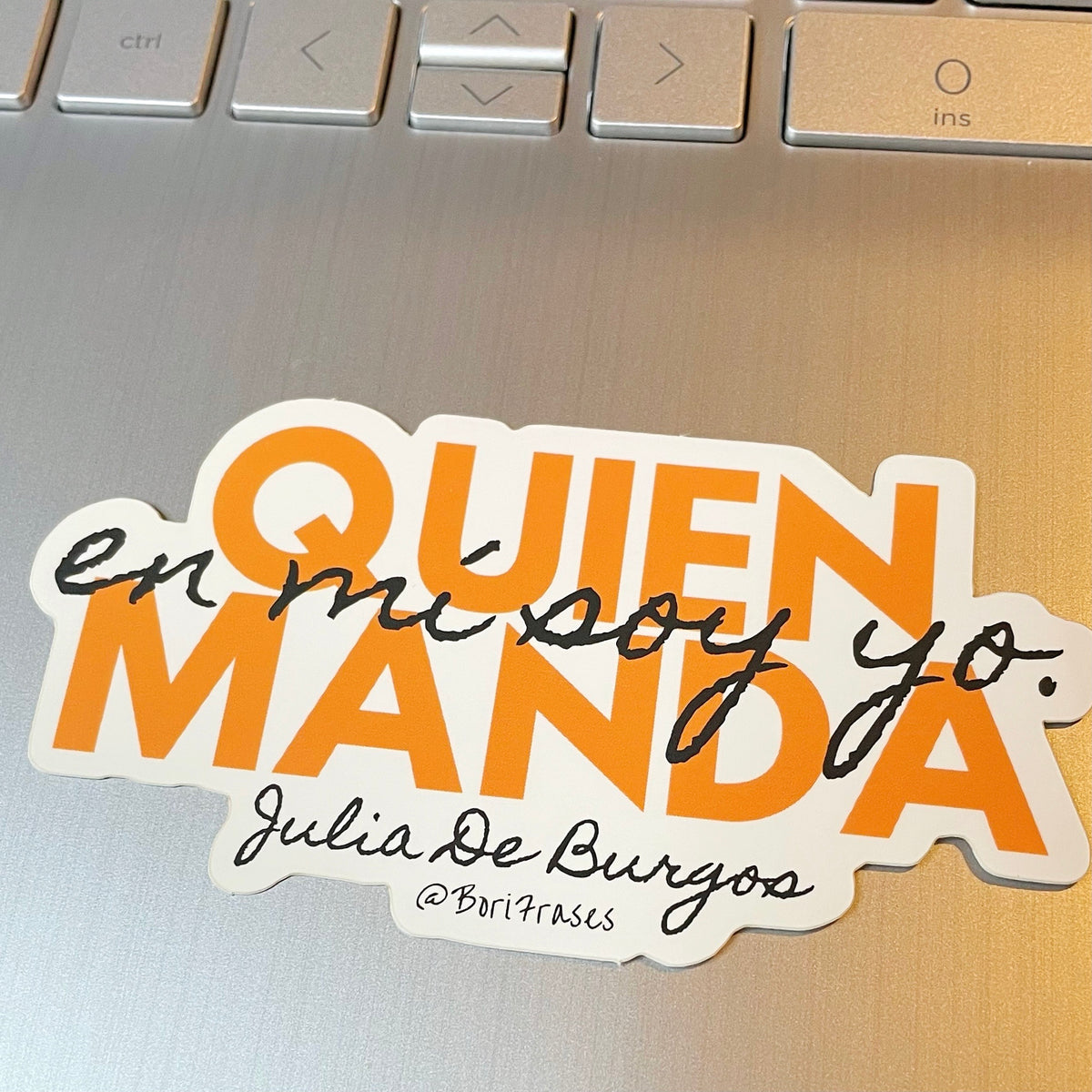 Julia De Burgos, Soy Yo (Sticker) – BoriFrases